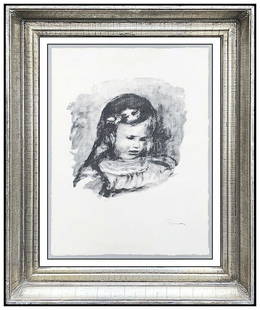 Pierre Auguste Renoir Original Lithograph, Signed