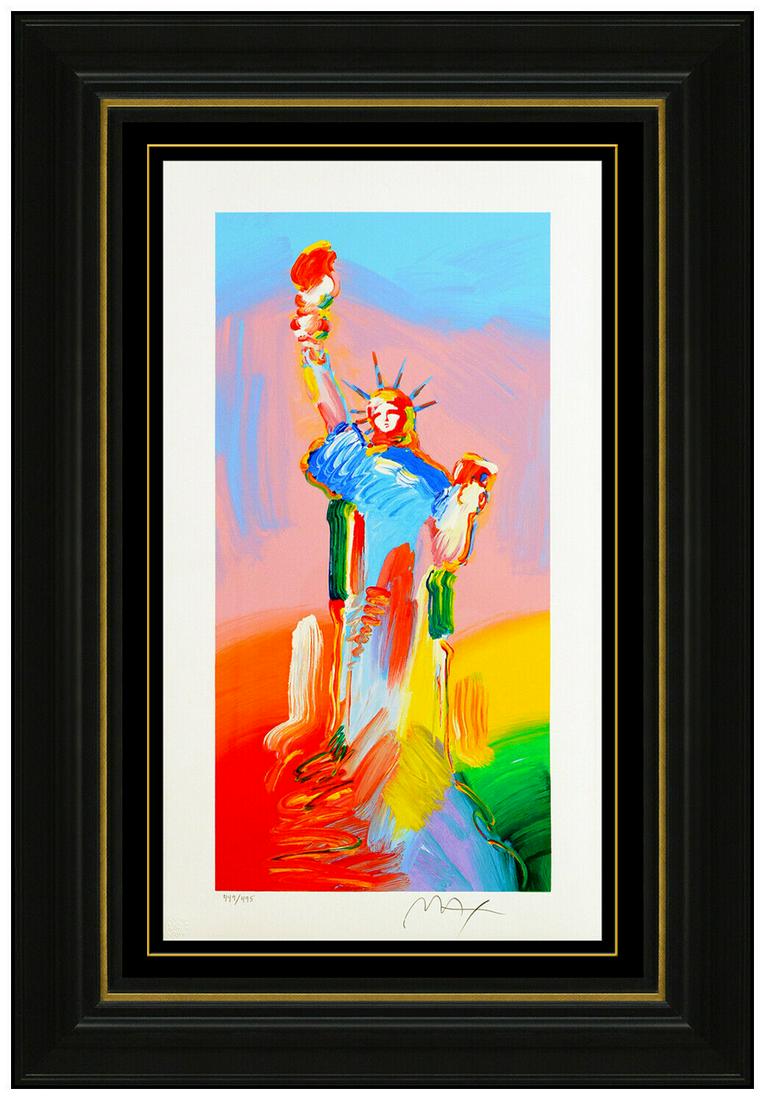 Peter Max Statue Of Liberty Original Color Serigraph Hand Signed Pop ...
