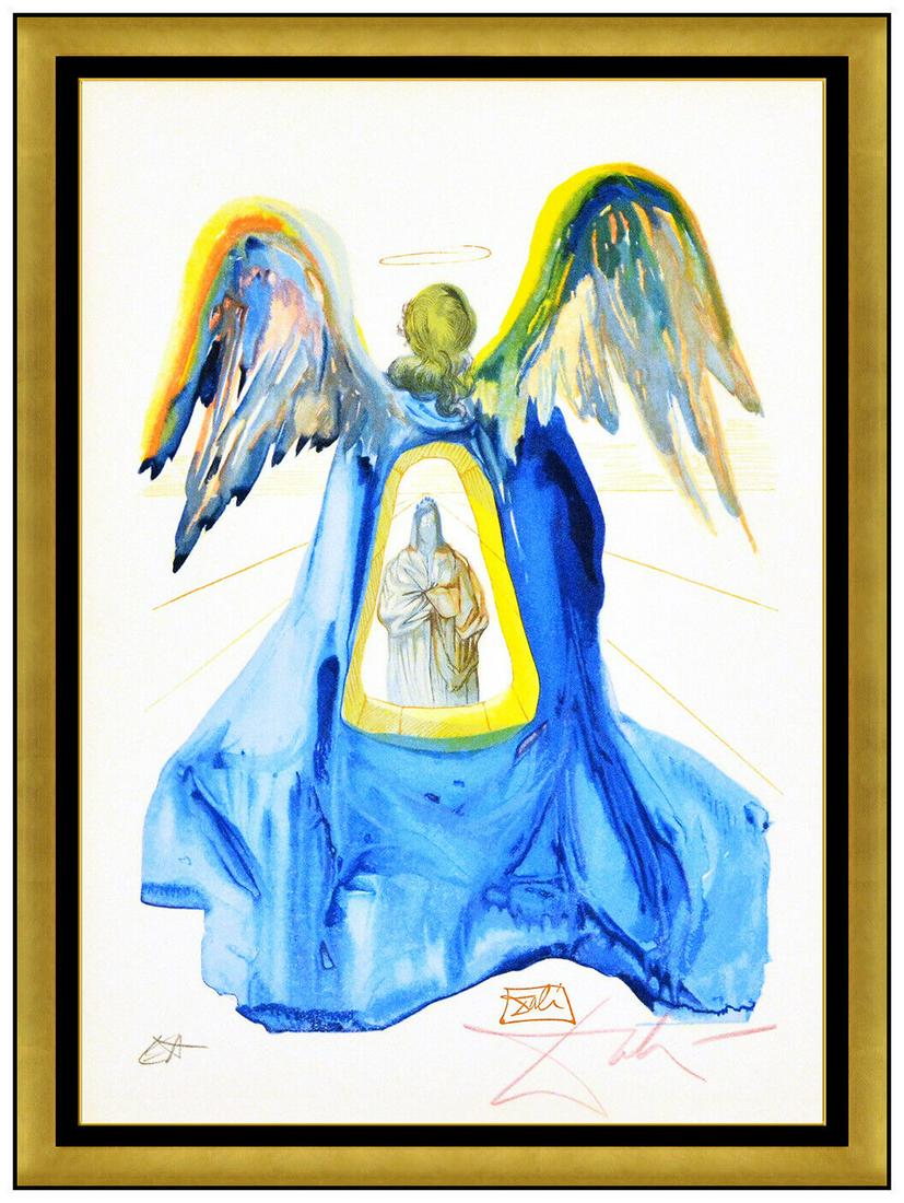 Salvador Dali Purgatory Canto Angel Divine Comedy Wood Engraving Hand ...