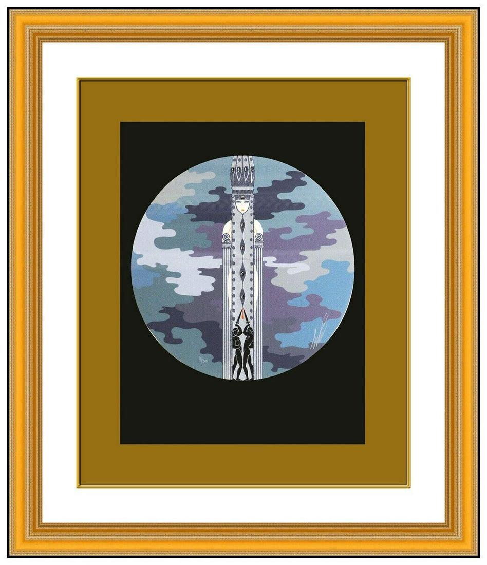 Erte Original Color Serigraph L'Indifference Signed Female Figurative ...