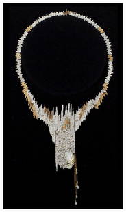 Erte "beloved State Vi" Pendant, Brooch, And Necklace