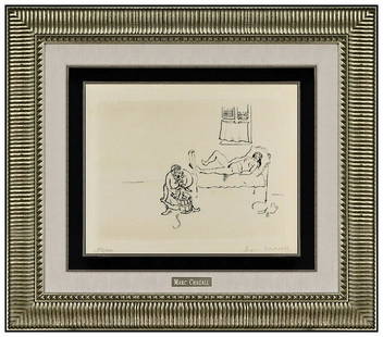 Marc Chagall The Birth Rare Original Hand Signed Etching Female ...