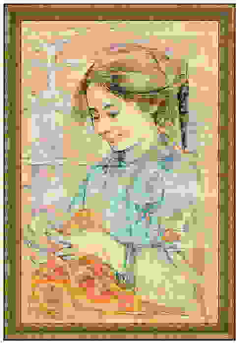 Edna Hibel Original Oil Painting On Board Signed Female Portrait Framed ...