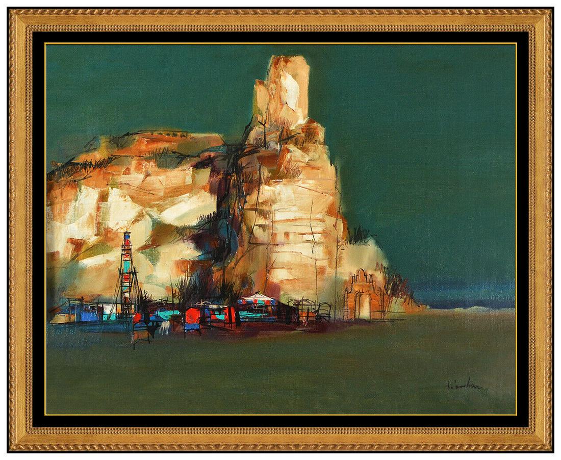 Nicola Simbari Original Italian Landscape Oil Painting On Canvas Signed ...