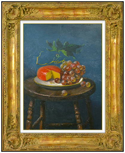 Joseph Sheppard Original Oil Painting On Board Signed Still Life Framed ...