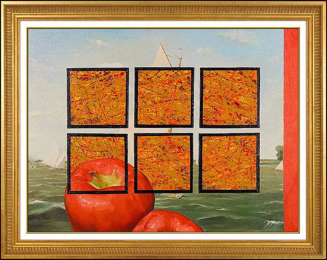 Orlando Quevedo Original Painting Oil On Canvas Signed Surreal Seascape ...