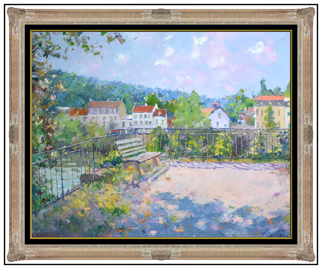 Pierre Bittar Original Large Oil Painting On Canvas Signed French ...