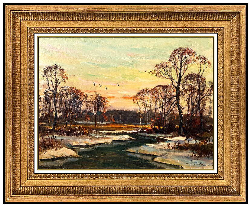 Wayne Beam Morrell Original Oil Painting On Board Landscape Signed ...