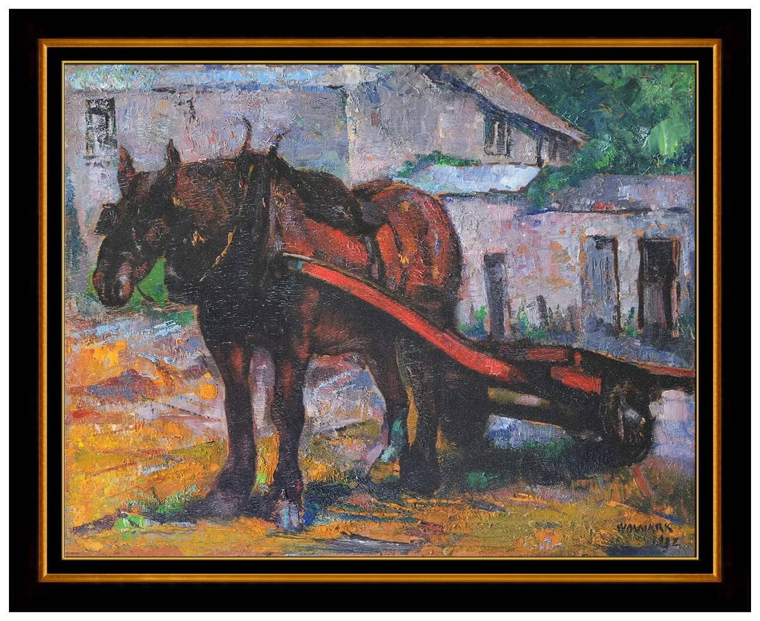 Alfred Aaron Wolmark Original Oil Painting On Canvas Signed Framed ...