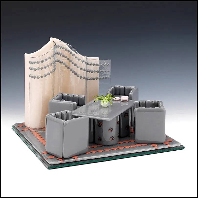 Emily Brock Original Glass Sculpture Interior Room Hand Signed Modern ...