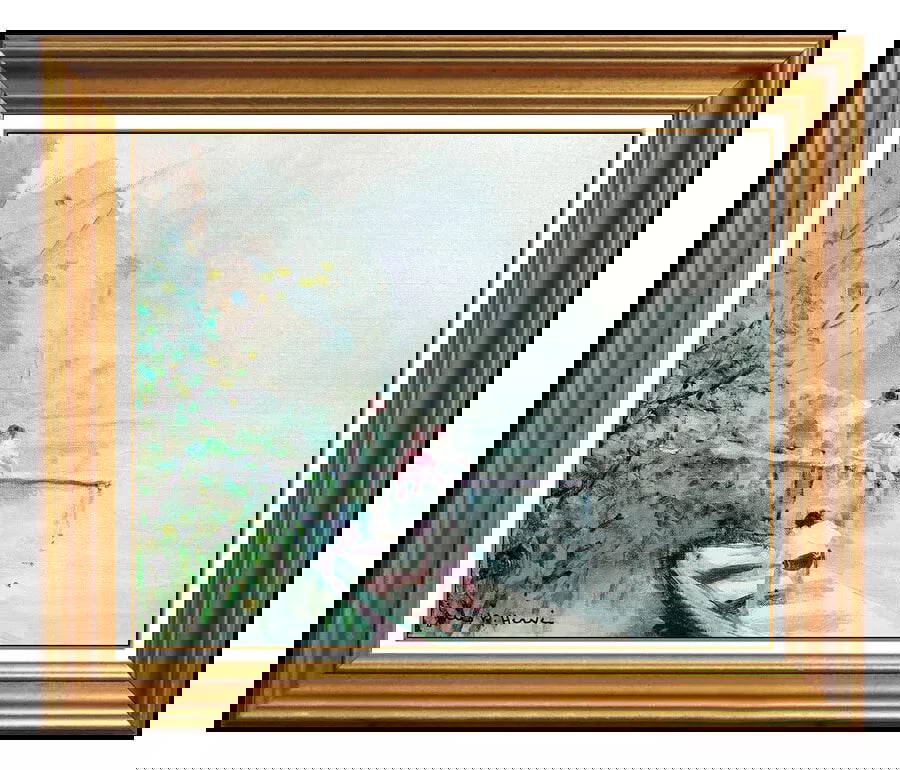 Jules R Herve Oil Painting On Canvas Original Signed French Landscape ...