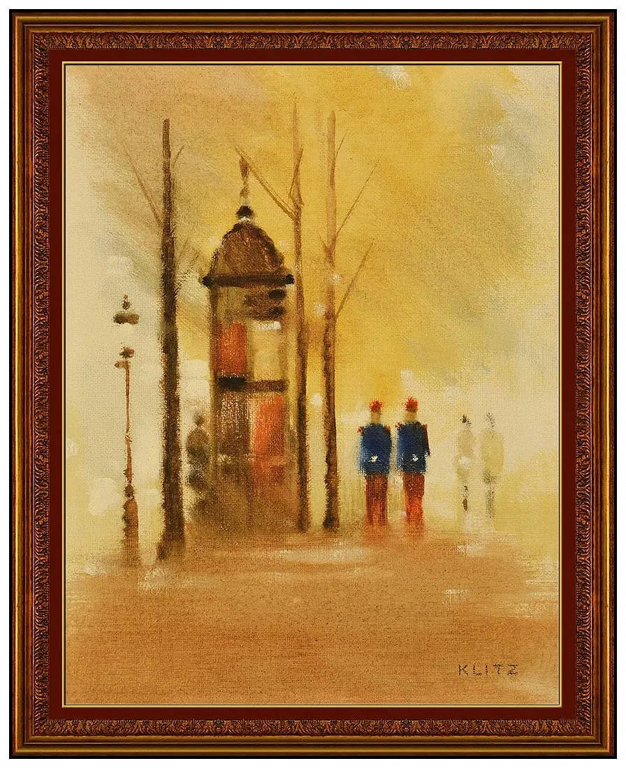 Anthony Robert Klitz Original Paris Cityscape Oil Painting Signed ...