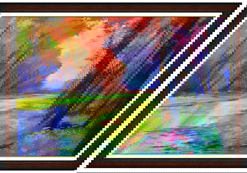 Michael Schofield Large Original Oil Painting On Canvas Signed ...