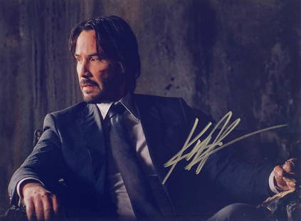 Signed Keanu Reeves Photo