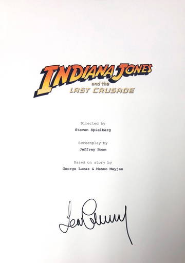 Autograph Signed Indiana Jones Script Cover - Jul 08, 2021 | Posters N ...