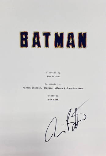 Autograph Signed Batman Script Cover - Jul 08, 2021 | Posters N Props ...