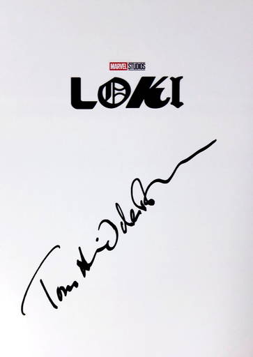 Tom Hiddleston Autograph Signed Loki Script Cover