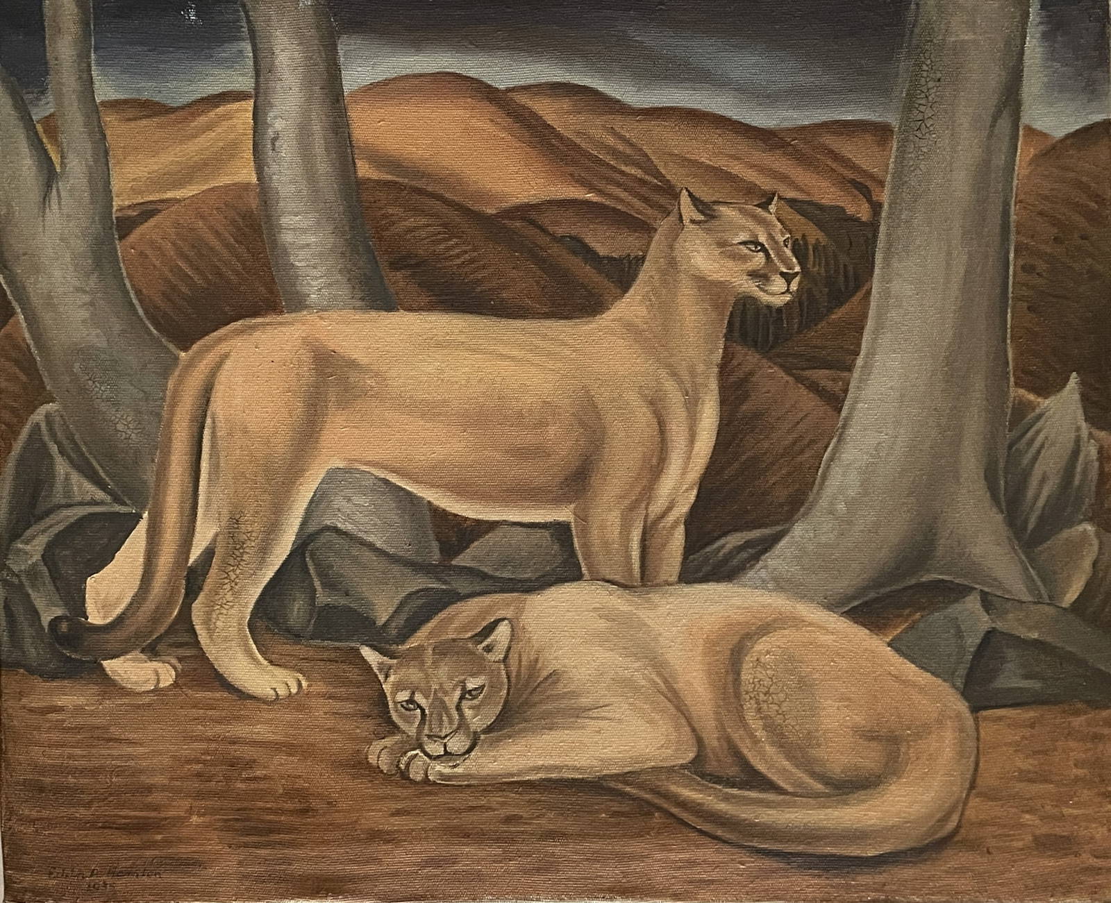 Buy Edith Hamlin (in The Style Of) Oil On Canvas | Colonial Auctions ...