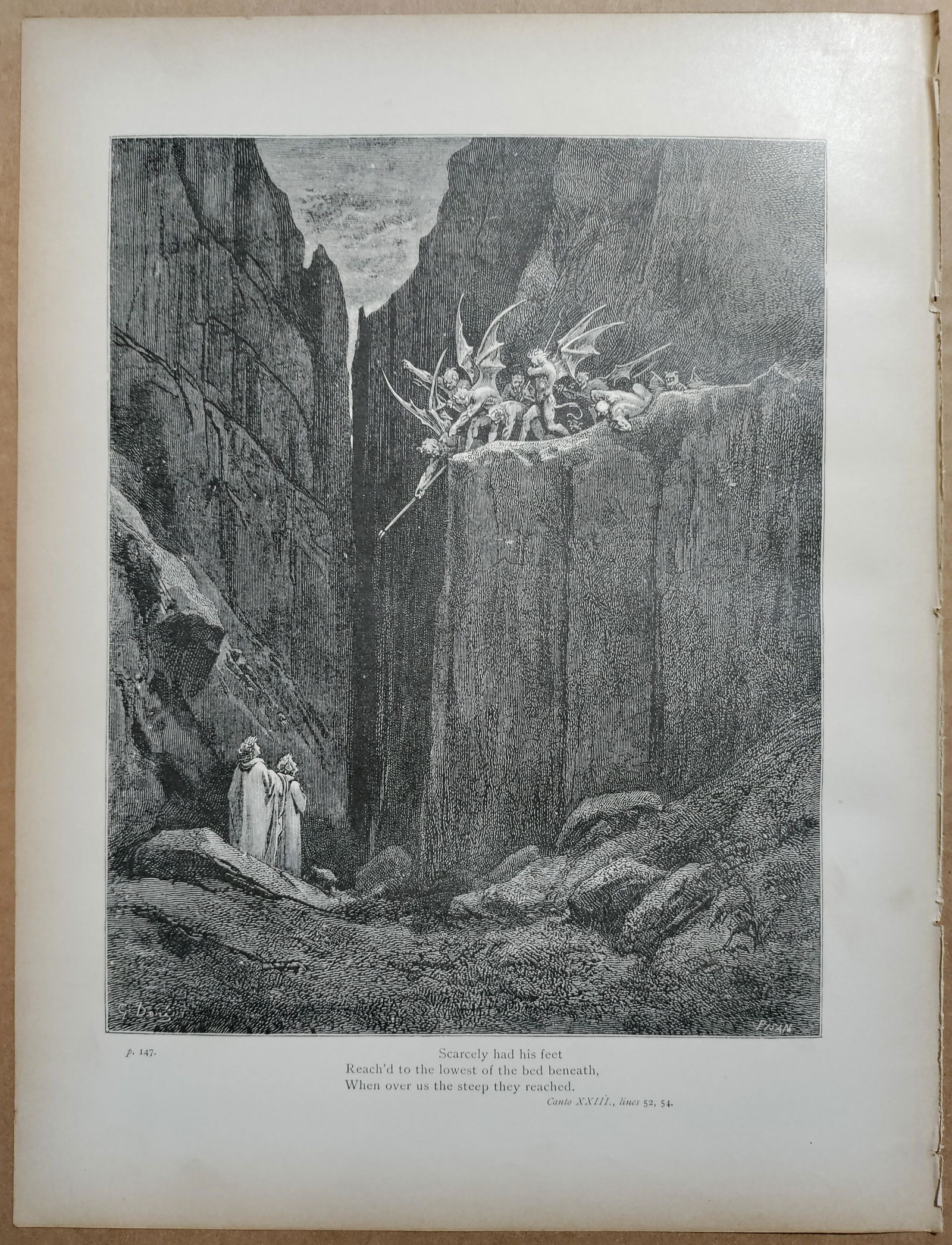 Dante's Inferno - Gustave Dore - Satan Demons canto XXIII - May 08 ...