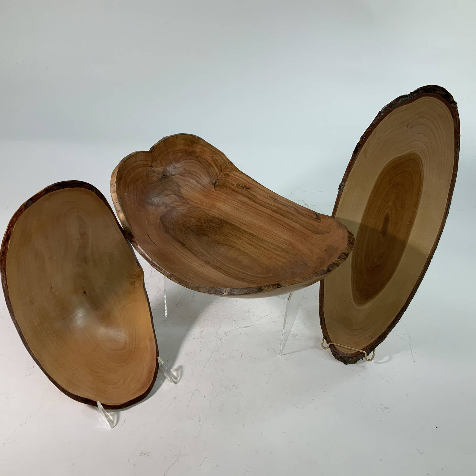 Artisan Turned/carved Live Edge Bowls Auction