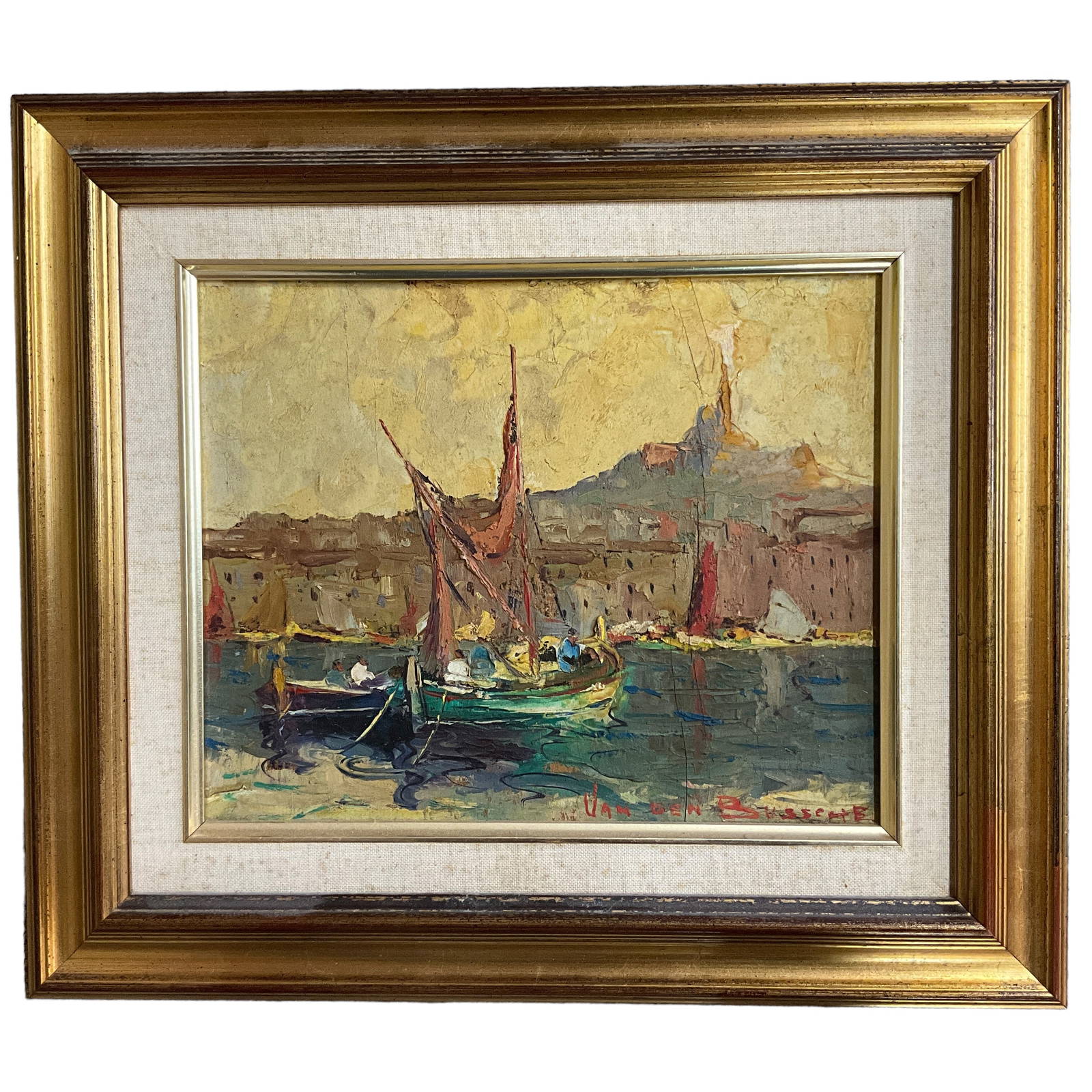 Jacques Van Den Bussche (1925-2001), Oil On Board By Auction