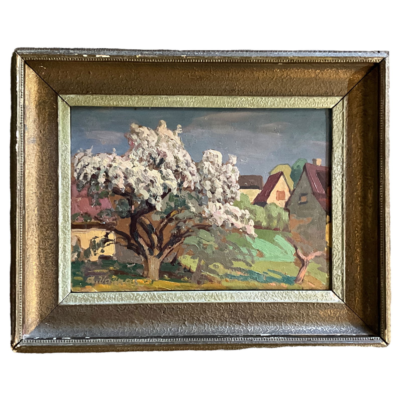 Adomas Varnas (1879-1979), Untitled Oil On Board Auction