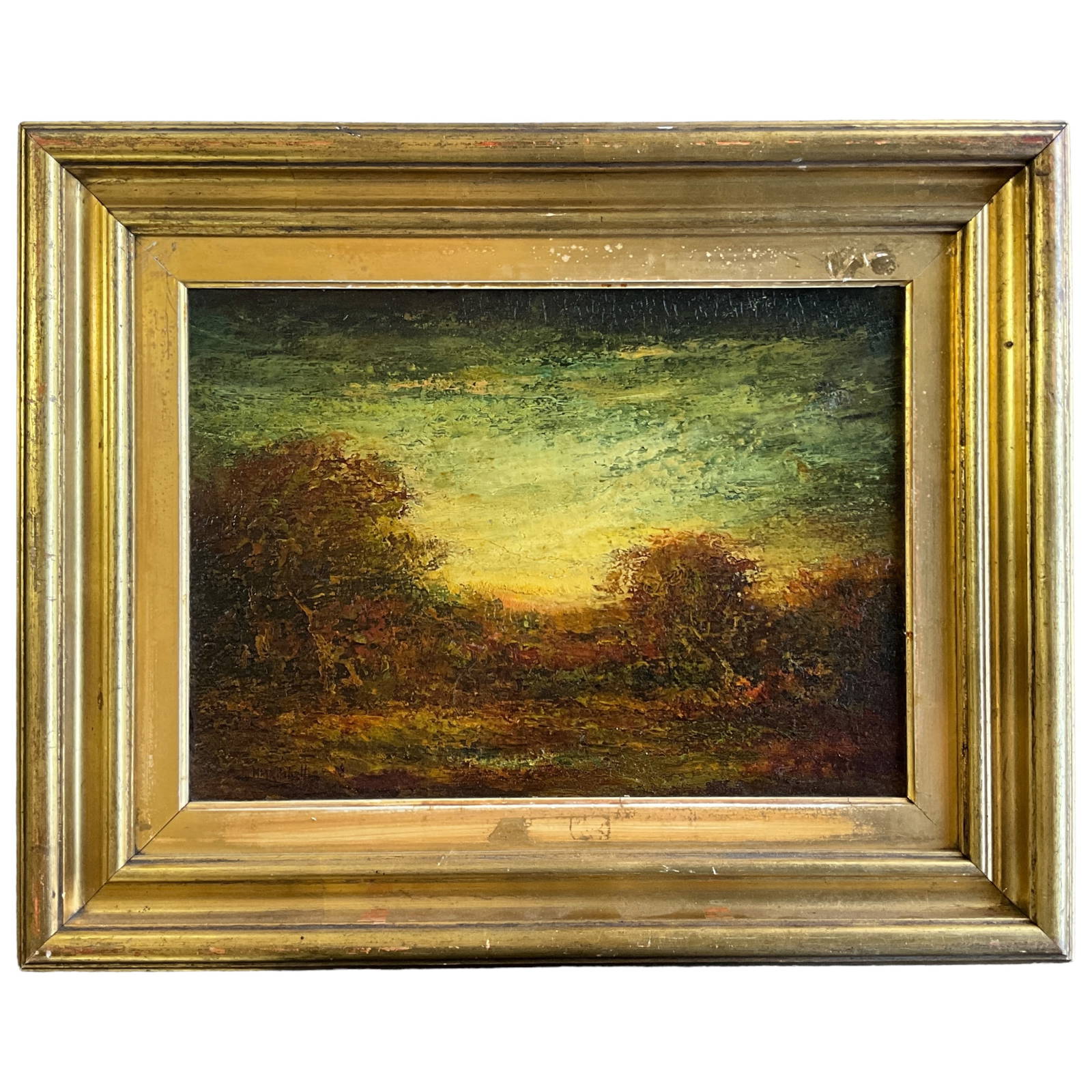 Autumn Landscape By H M Kitchell, Oil On Board Auction