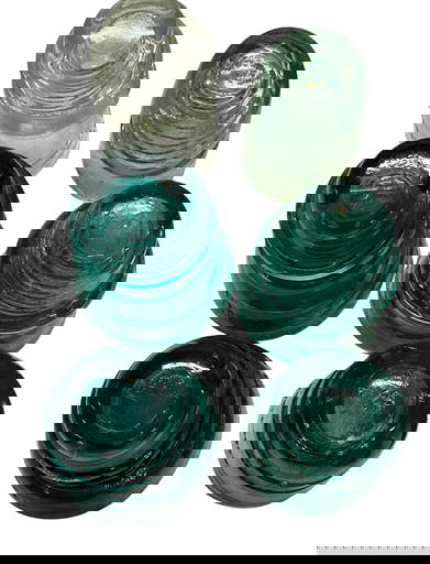 Group Of 6 Antique Glass Electrical Insulators Hemingray, H.g. Co ...