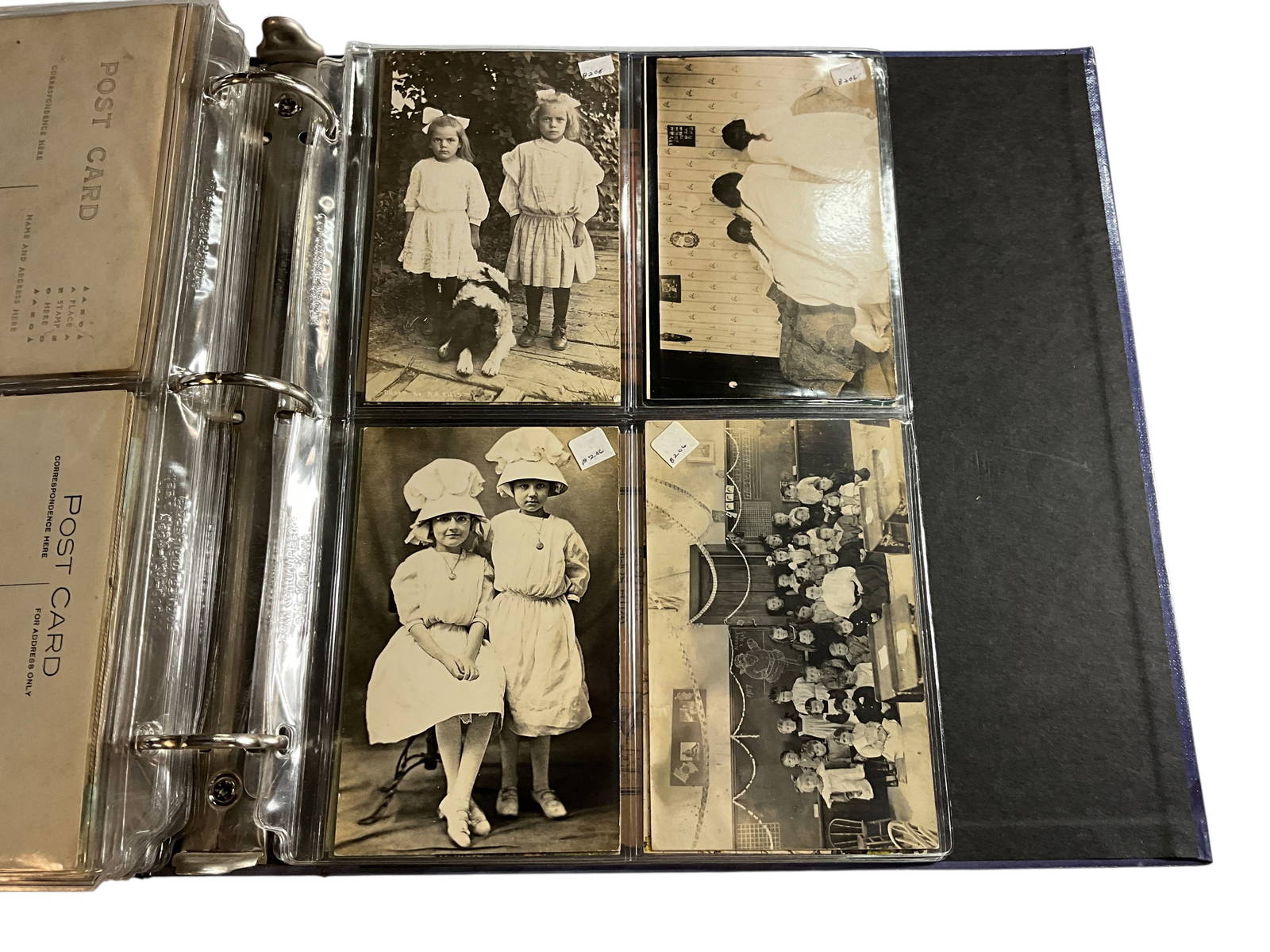 Large Ring Binder Full Of Vintage Postcards Auction