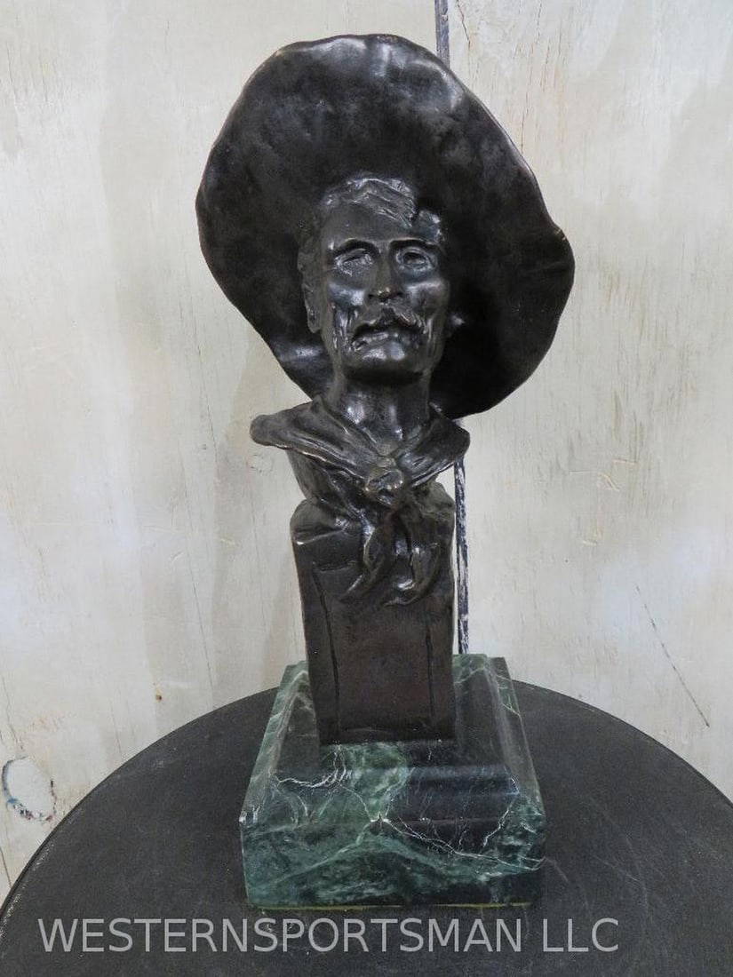 Sergeant By Frederic Remington Recast On Marble Base Auction