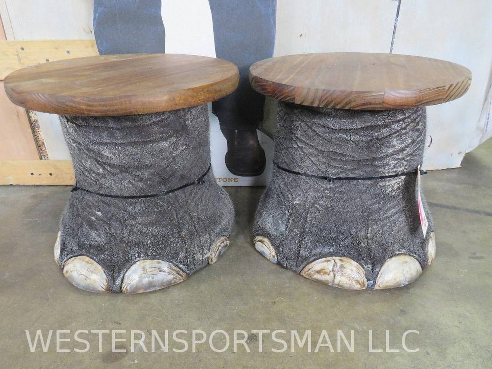 2 Very Cool Elephant Foot Stools New Taxidermy (2x$) Auction