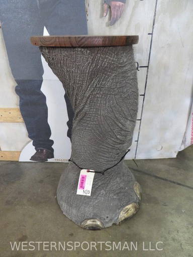 Lg Elephant Leg Stool Taxidermy