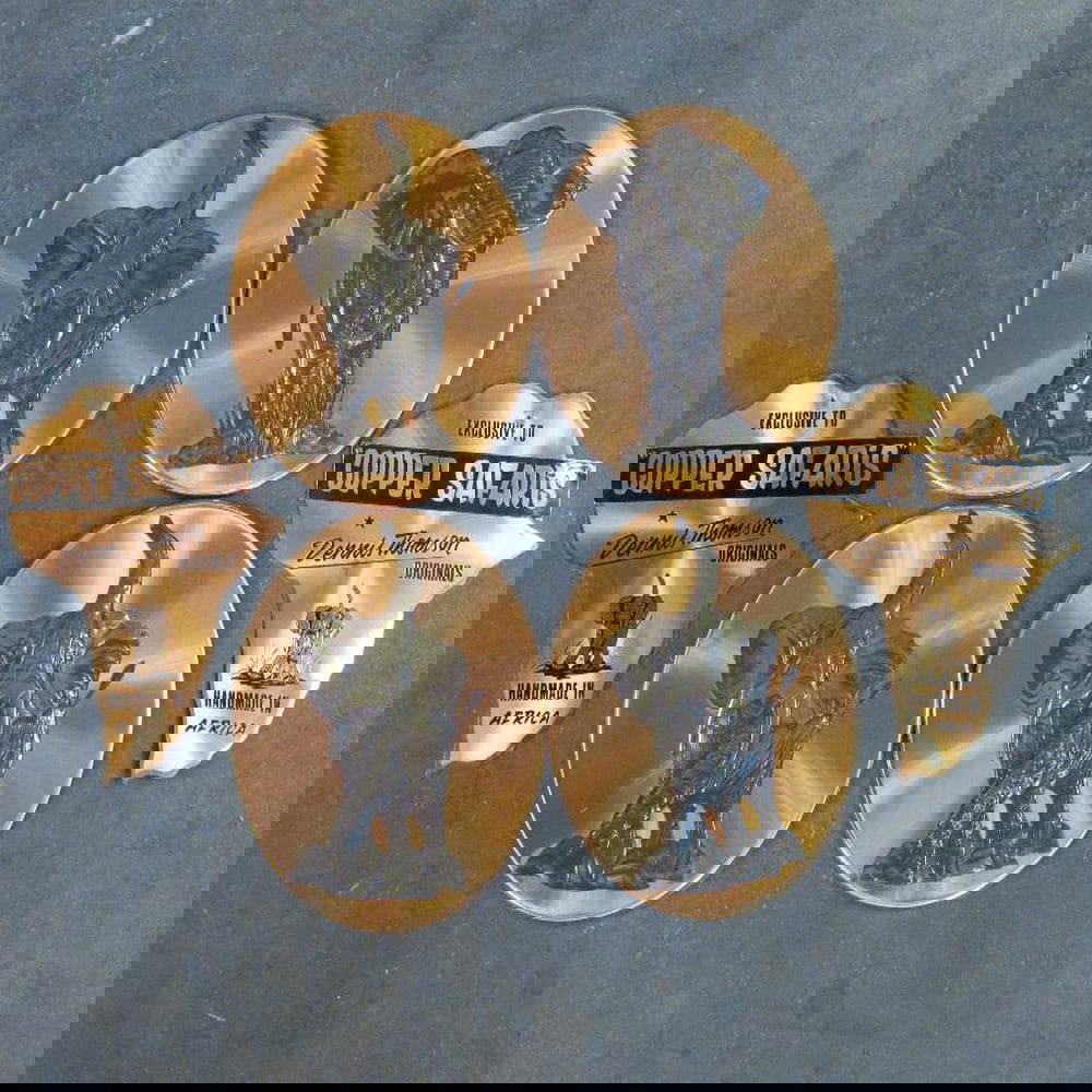 South African Copper Elephant Art X4 (one$) W/wall Hangers Auction