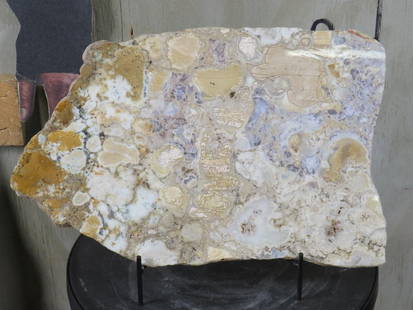 Beautiful Chapenite Jasper Slab/slice W/stand Rocks&minerals Auction