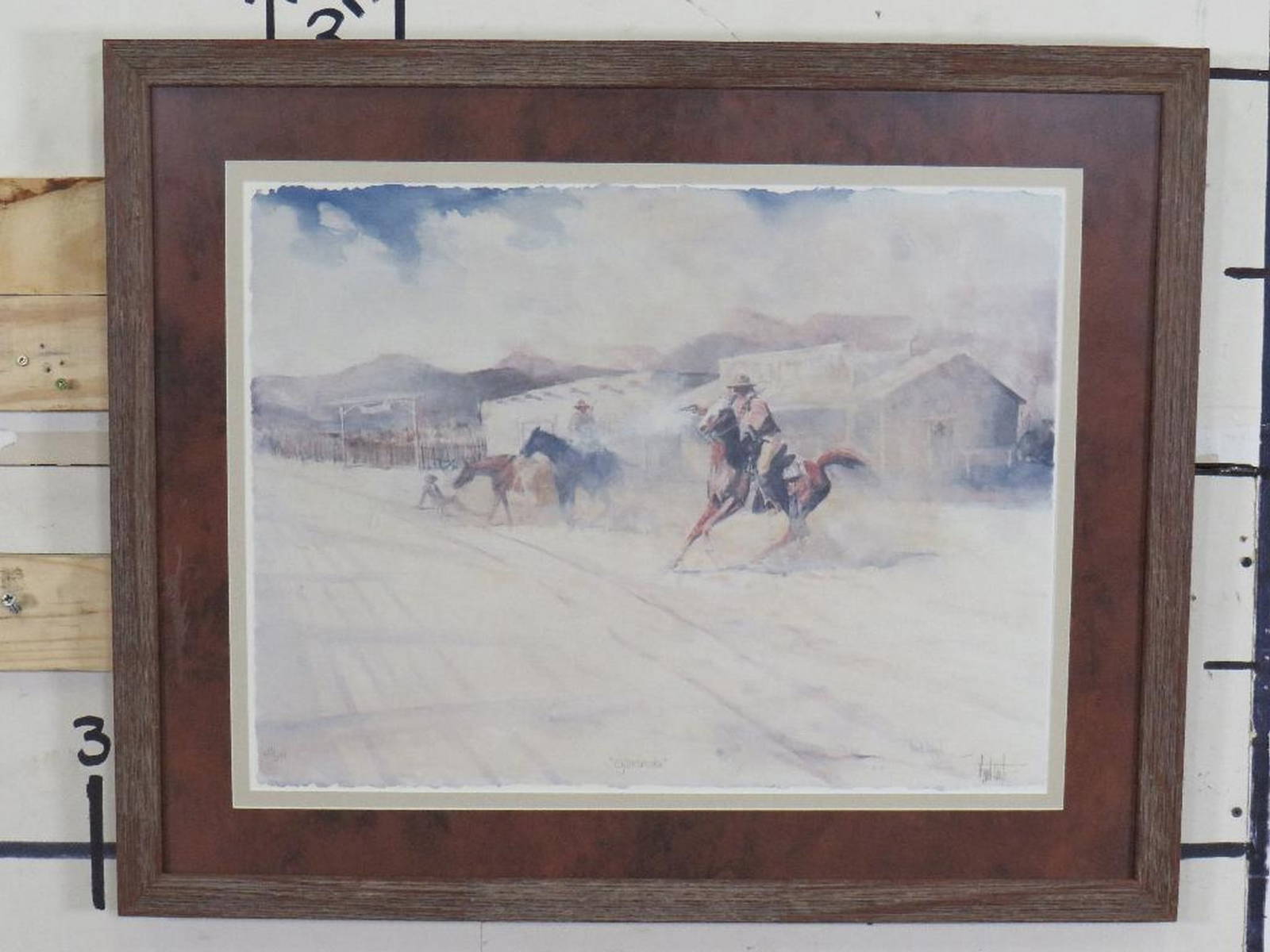 Limited Framed Print "gunsmoke" By The Iconic American Actor/artist ...