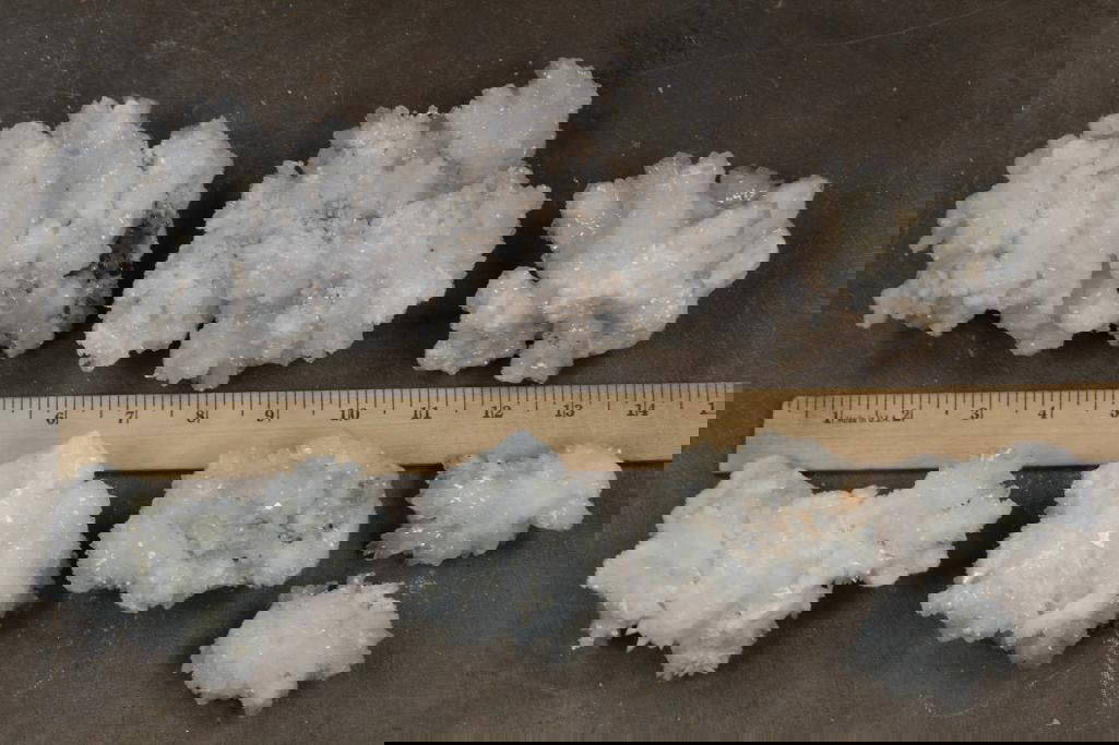 6lbs 2oz Of White Aragonite Cave Calcite Raw Crystal Clusters, 8 ...