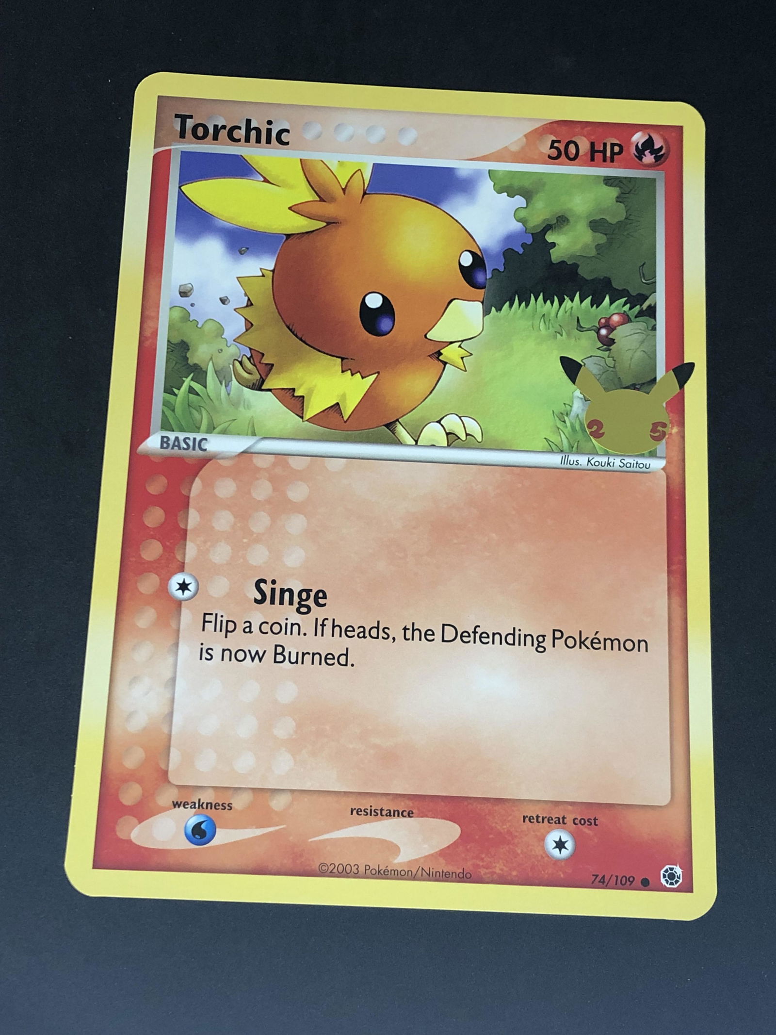 Torchic Jumbo 25th Anniversary Pokemon Card (#0205) on Jan 15, 2022 ...