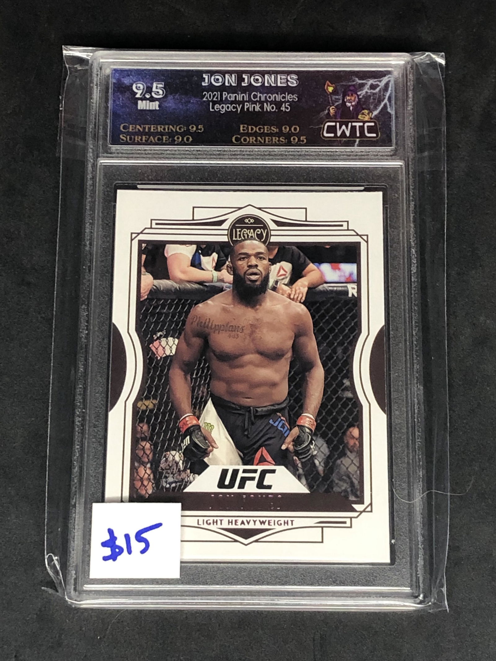 Jon Jones Panini Legacy CWTC 9.5 - Jan 22, 2022 | Crown Collectibles ...