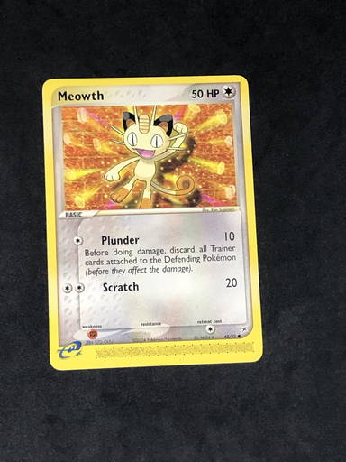 Vintage Ereader Meowth Pokemon Card