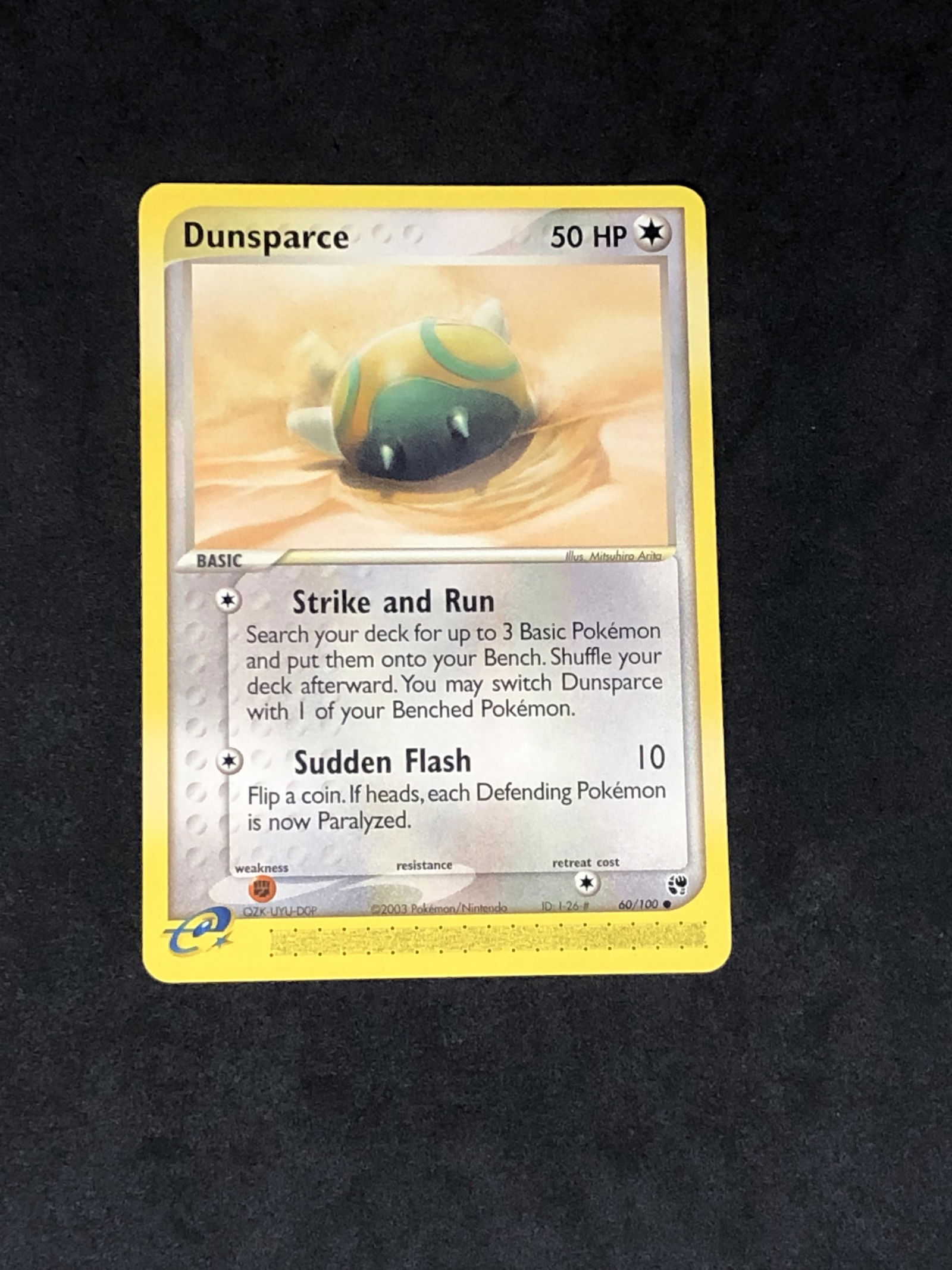 Vintage Ereader Dunsparce Pokemon Card