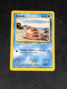 Vintage Neo Genesis Swinub Pokemon Card