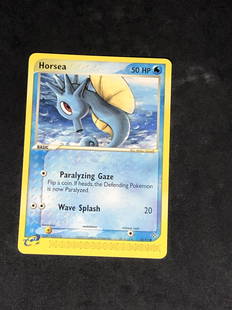 Vintage Ereader Horsea Pokemon Card