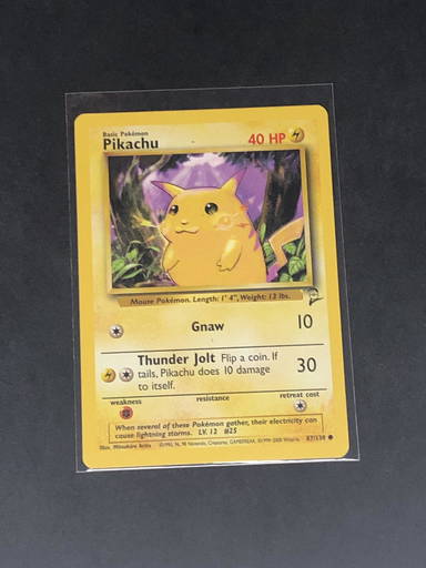 Vintage Base Set 2 Pikachu Pokemon Card