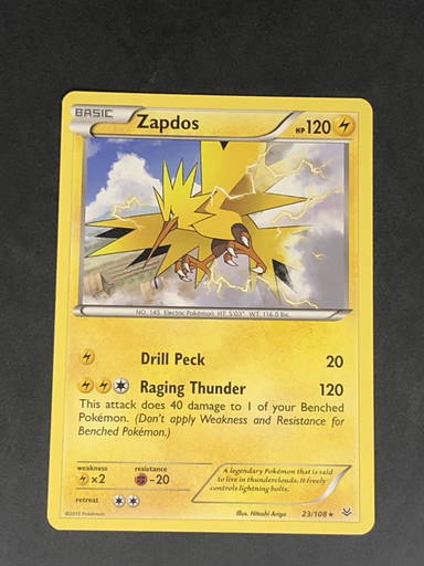 Zapdos Rare Pokemon Card