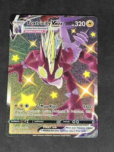 Shiny Toxtricity Vmax Full Art Pokemon Card