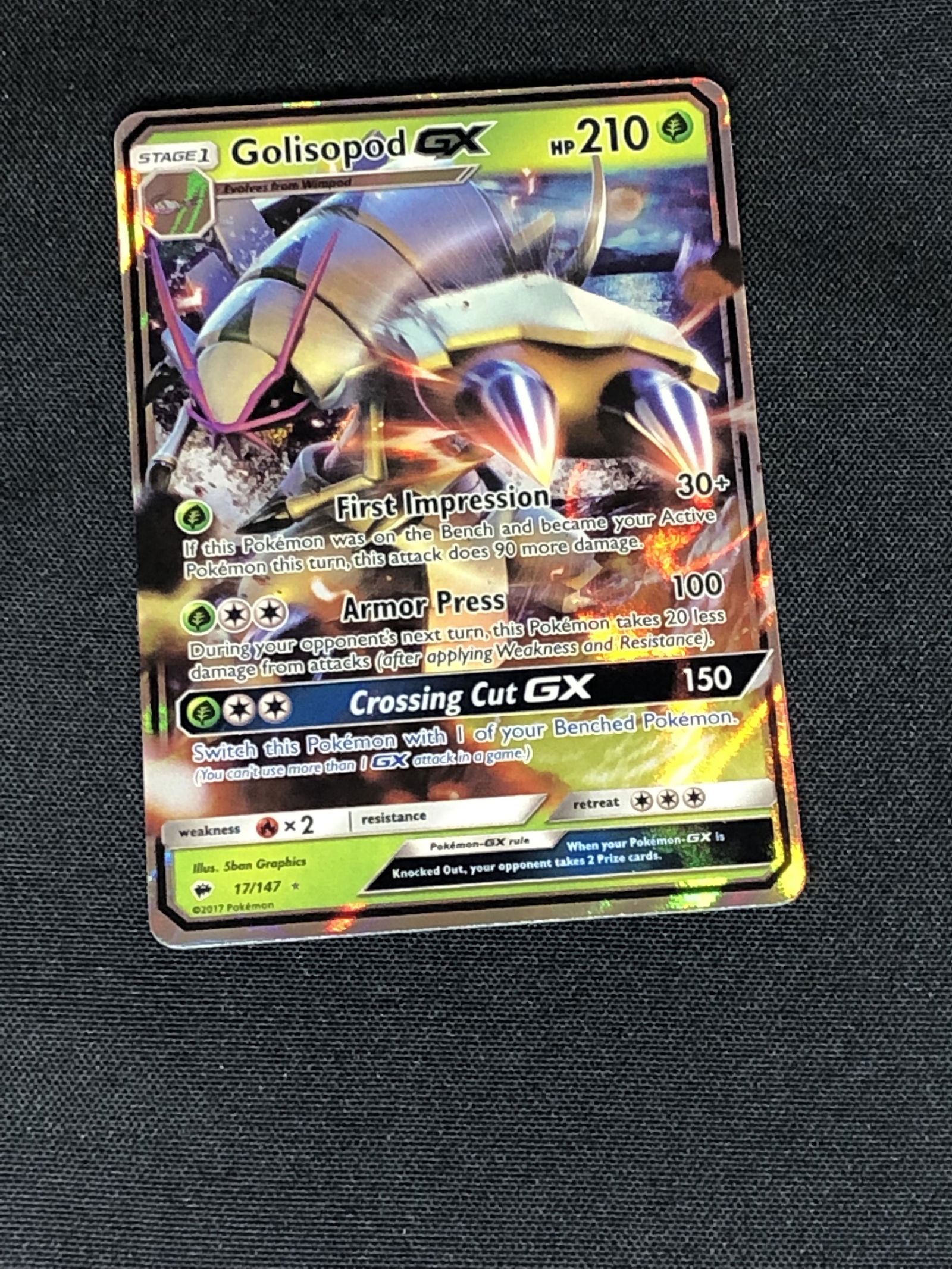 Golisopod Gx Pokemon Card