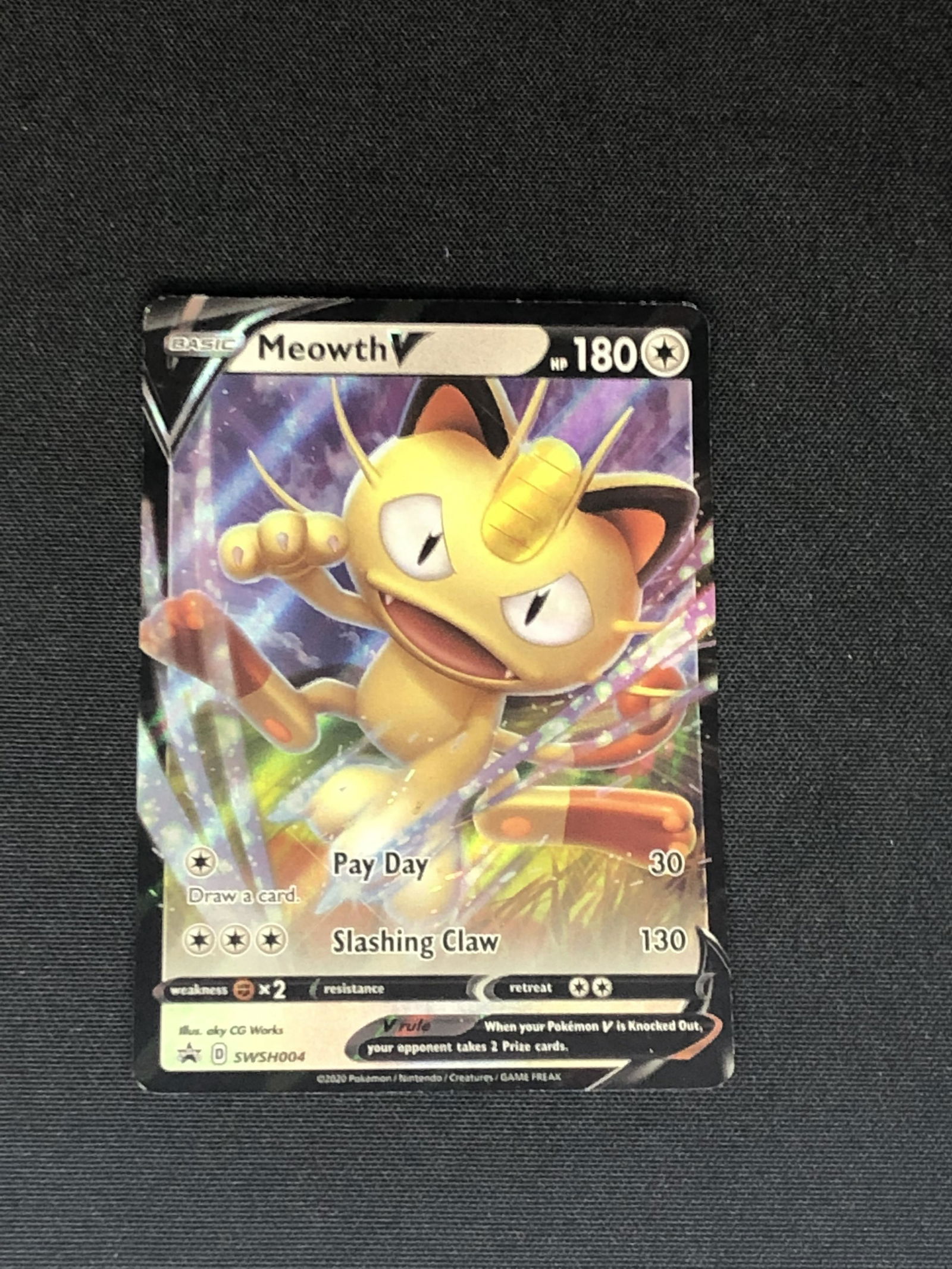 Meowth V Pokemon Card