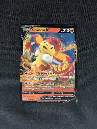 Simisear V Pokemon Card