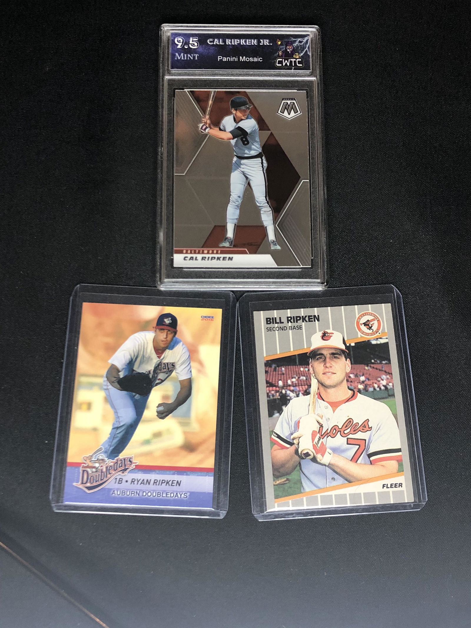 Cal Ripken Ryan Ripken Bill Ripken Baseball Cards