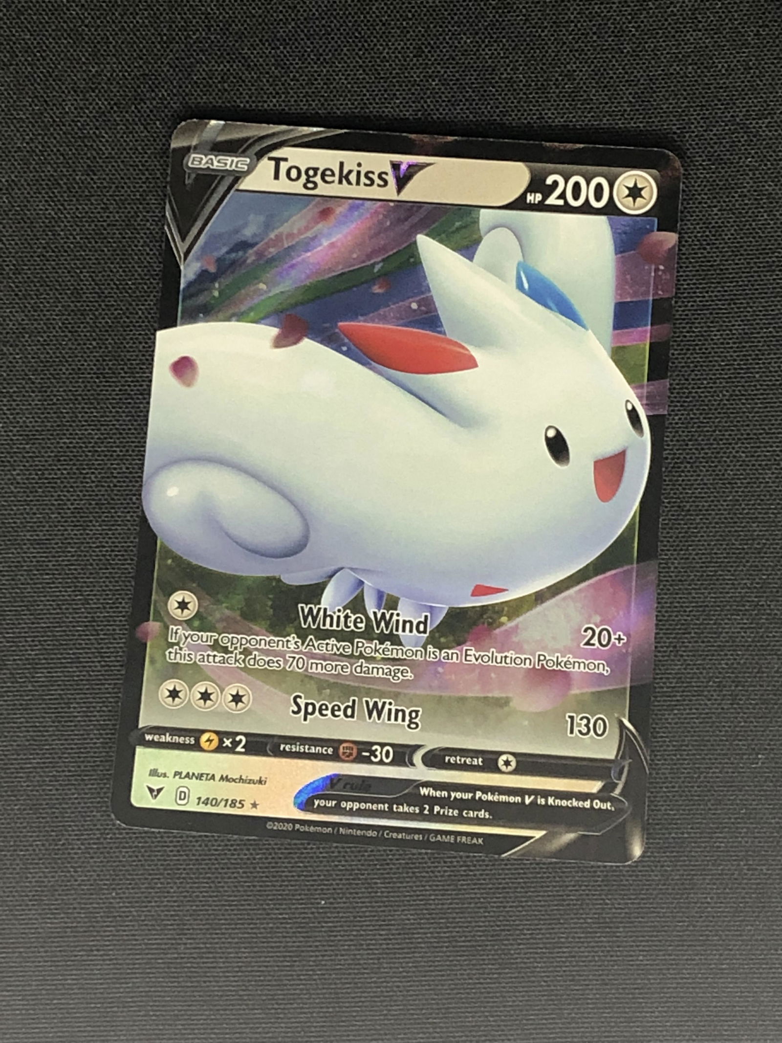 Togekiss V Pokemon Card May 11 2022 Donaldson Auctions In Tx